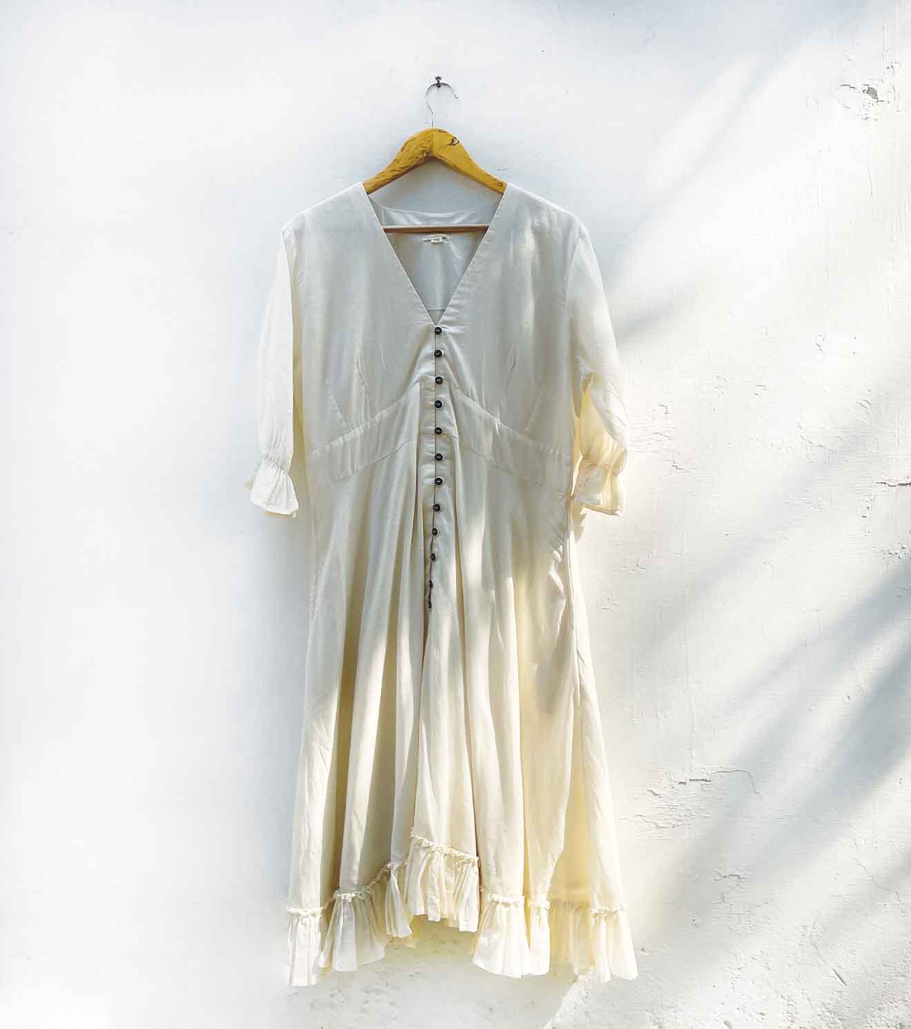 Buy Designer Eggshell dress | Khara Kapas