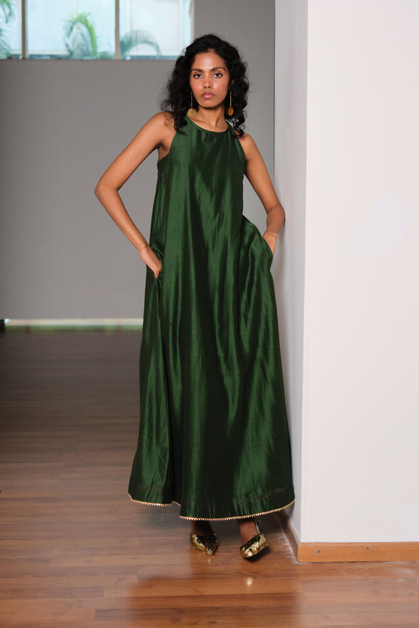 Vriksh Silk Gown - Khara Kapas